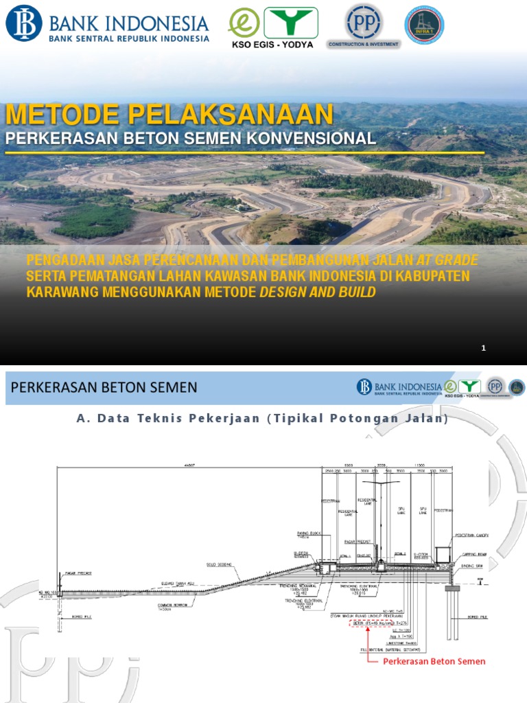 Metode Pekerjaan Rigid Konvensional R1 | PDF