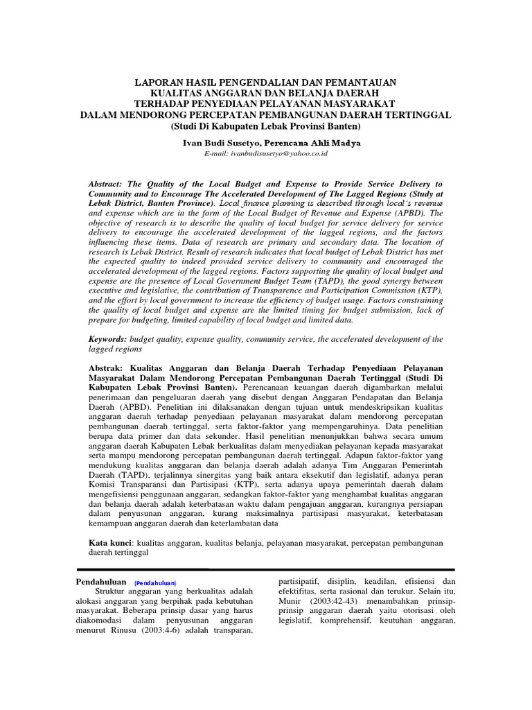 Contoh Laporan Output | PDF | Economies