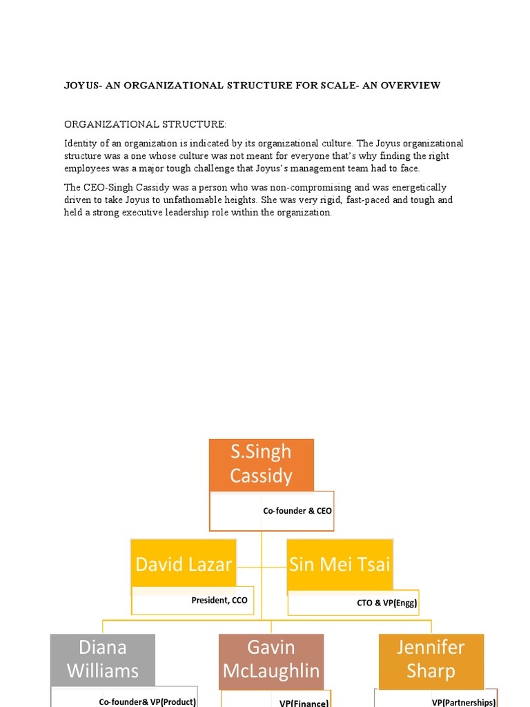 Joyus Organizational Structure Overview | PDF