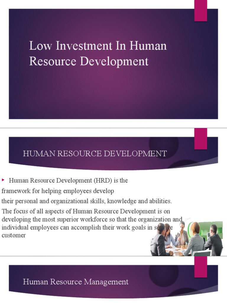 Low Investment in HR Development Issues | PDF | Human Resource ...