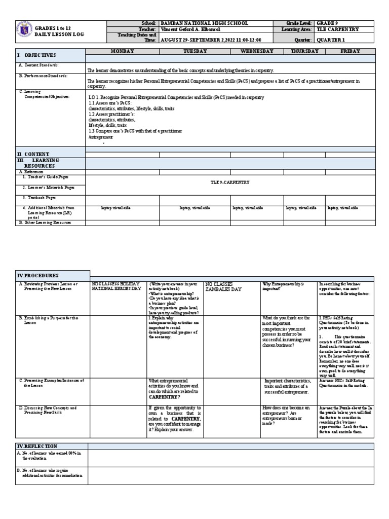 DLL Week 2 Qi Tle | PDF | Sexually Transmitted Infection | Hiv/Aids