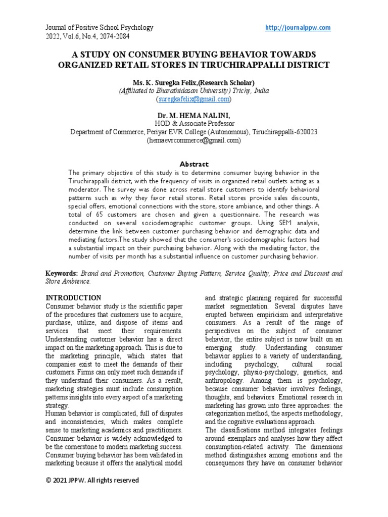 Surekha 4 | PDF | Behavior | Consumer Behaviour