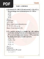Class 11 Physics Most Important Derivations Part 1 | PDF | Force | Collision