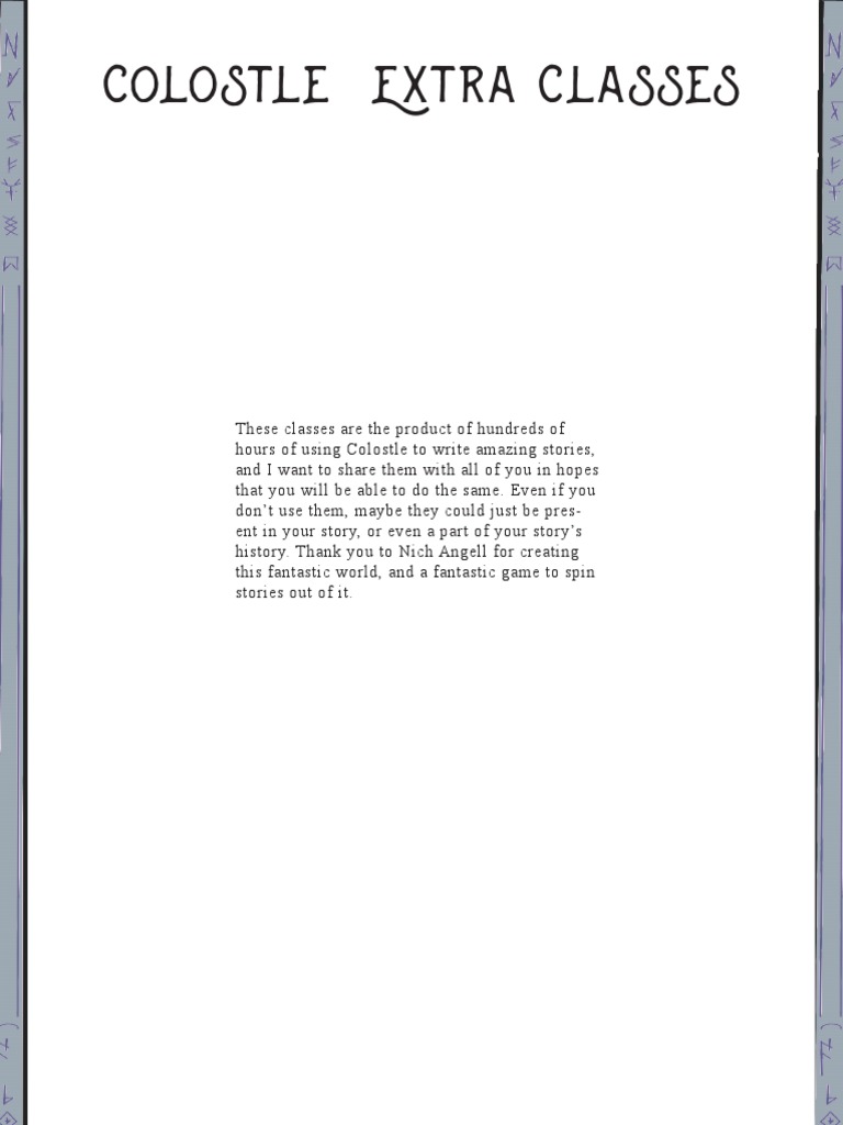 Colostle - Classes | PDF