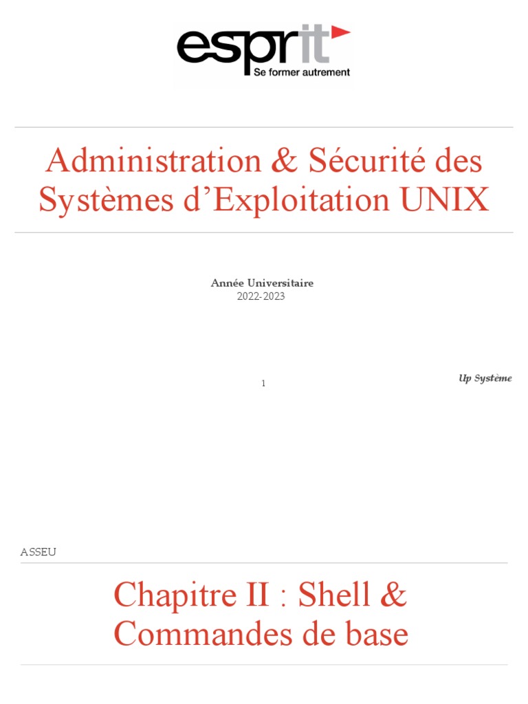 Chap 1 Part1 | PDF | Interface système | Système de fichiers