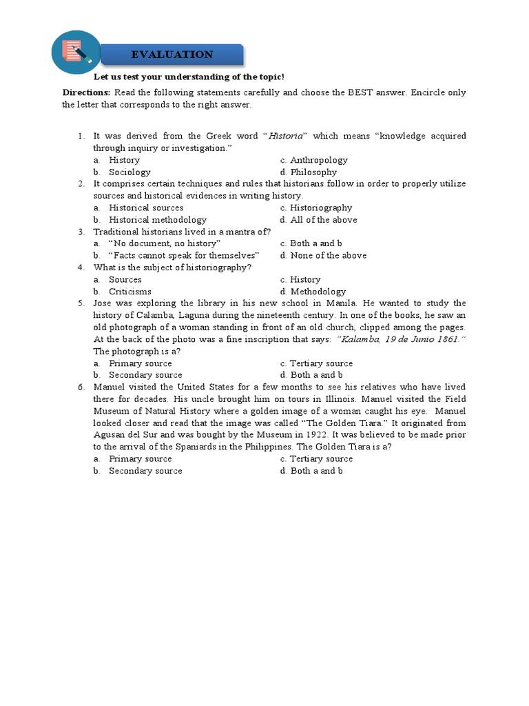 Module 1 - Activities - RPH | PDF | Historiography | Primary Sources