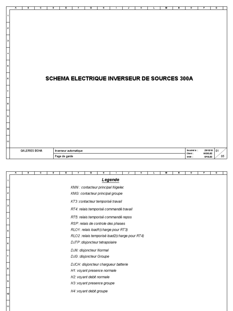 Schéma Inverseur Automatique 300A | PDF