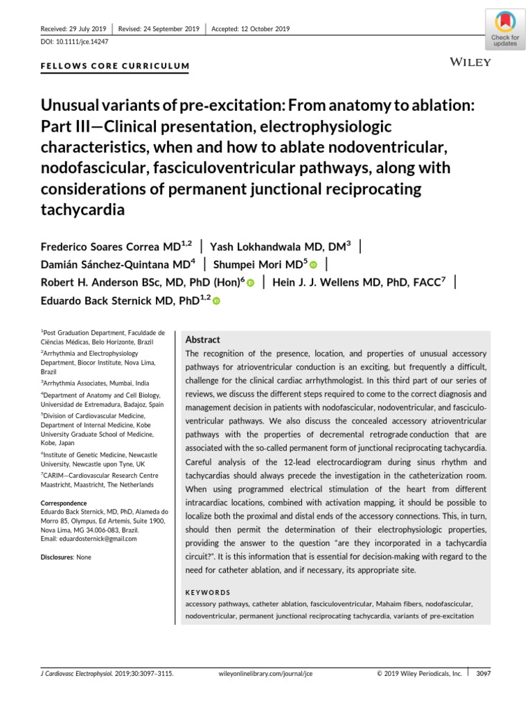 Unusual Variants of Pre Excitation 2019 | PDF | Heart Valve ...