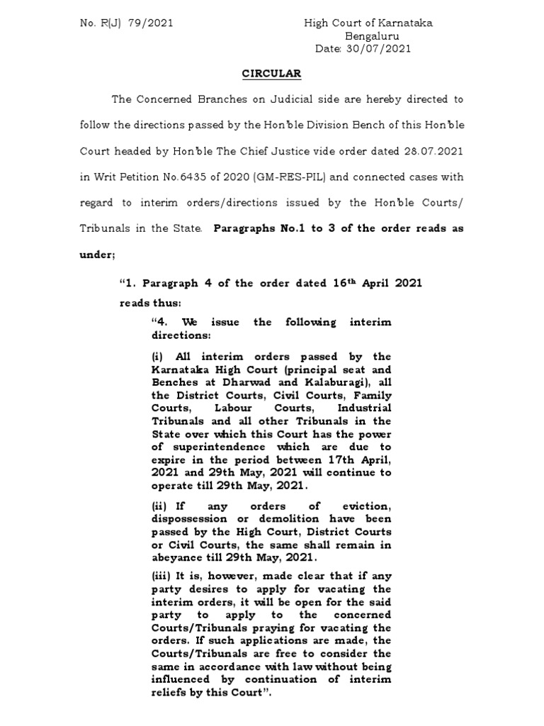 Circular No.79.2021 | PDF | Judiciaries | Justice