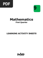 Learning Module: Mathematics Grade 9 Quarter 1 | PDF | Quadratic ...
