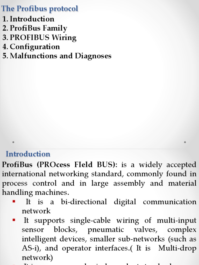 Profibus Protocol Overview | PDF | Computer Network | Input/Output