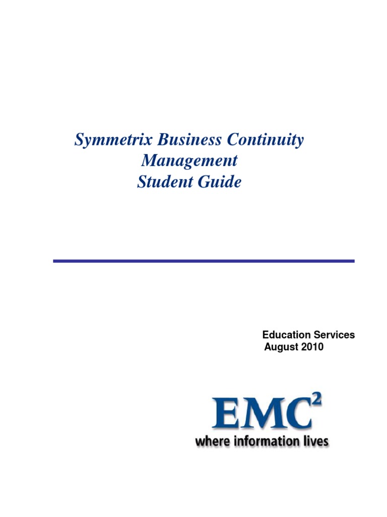 Student Guide - Symm BC Management | PDF | Emulator | Copyright