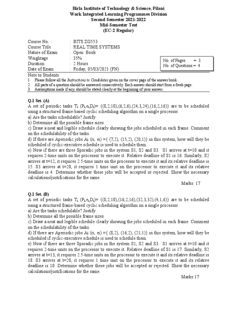 Es Zg553 Ec 2r Second Sem 2021 2022 Pdf Computer Engineering Applied Mathematics 