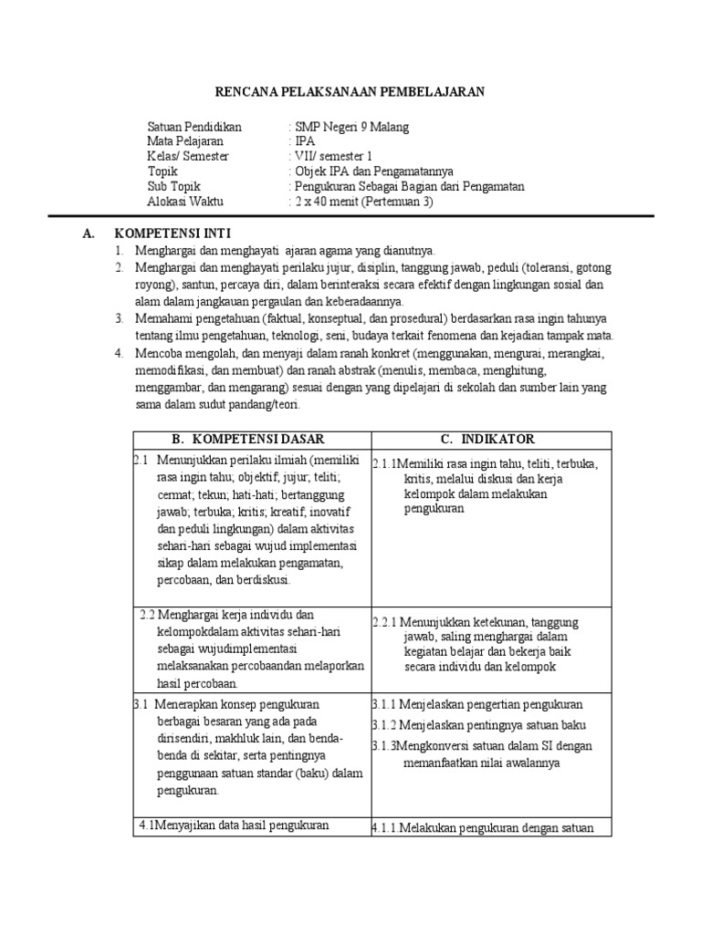 RPP 2 (Hal 11) | PDF