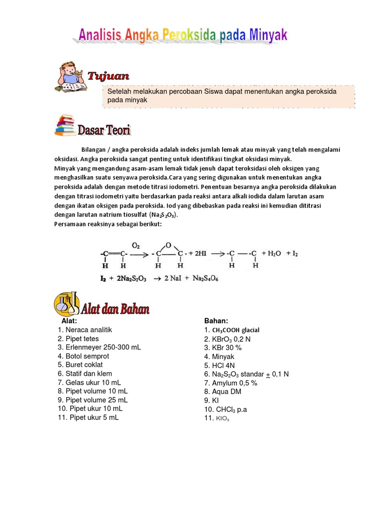 Prosedur 3 Analisis Angka Peroksida Pada Minyak Ok | PDF