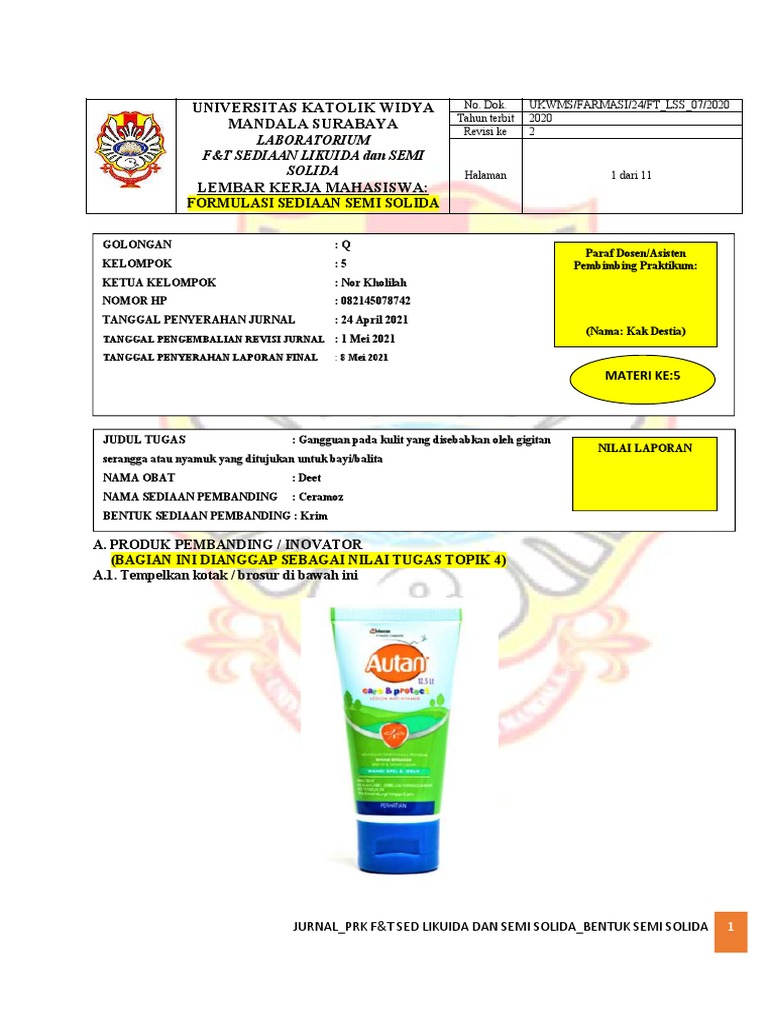 Kel 5 - Krim Deet | PDF