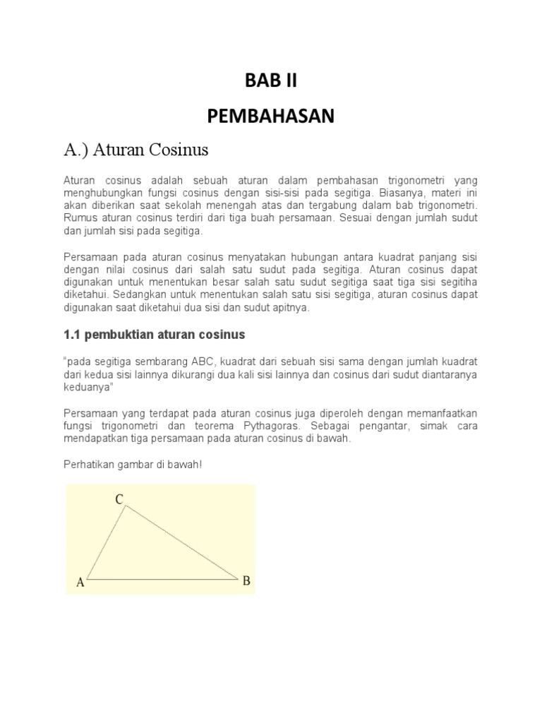 Materi Cosinus | PDF | Metode & Bahan Ajar