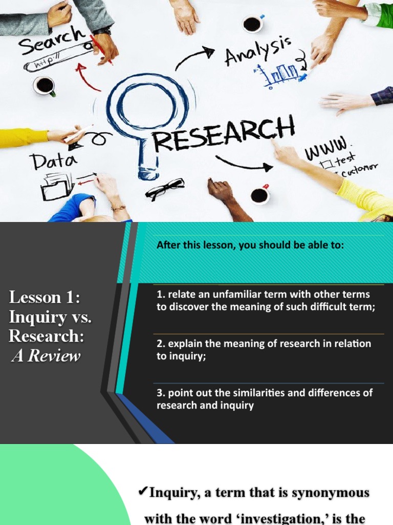 Inquiry and Research: Key Concepts Explained | PDF | Quantitative ...