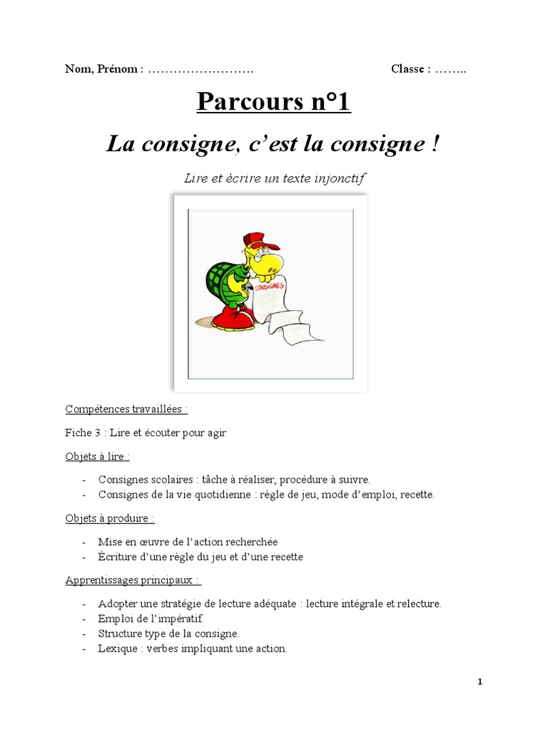Rédiger un texte injonctif efficace | PDF | Verbe | Chocolat