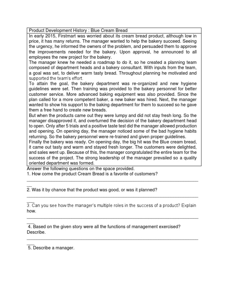 Product Development History | PDF | Bakery | Breads