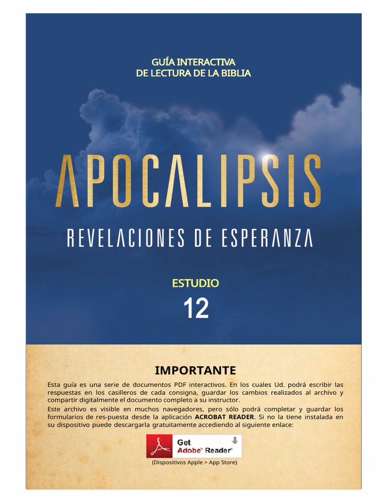 Apocalipsis Interactiva Leccion 12 | PDF | Libro de revelación | Jesús