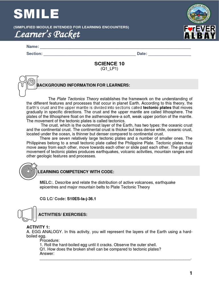 Exploring Plate Tectonics Through Hands-On Activities | PDF | Plate ...