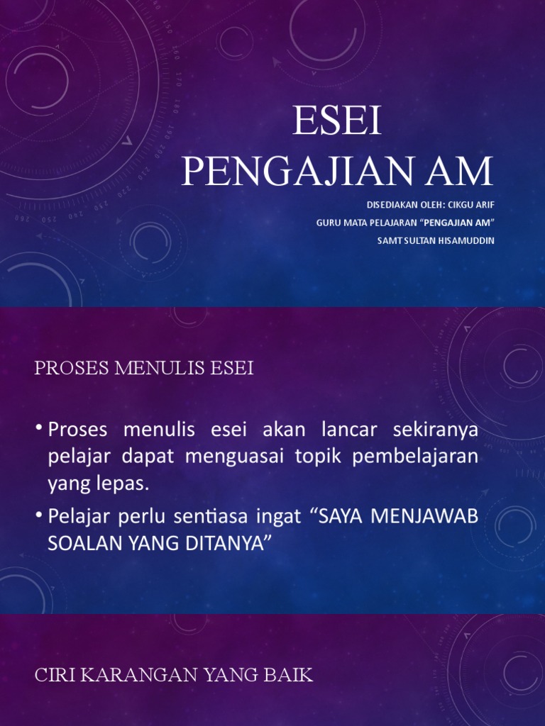 Cara Buat Esei Pengajian Am | PDF
