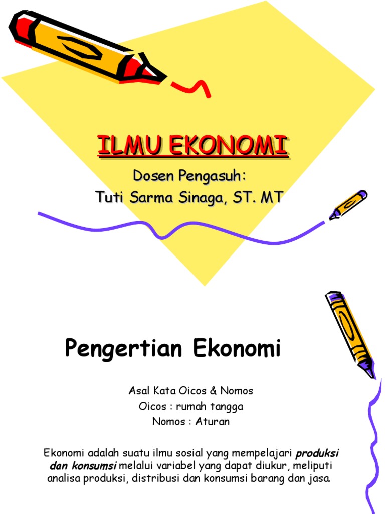 Ilmu Ekonomi Ppt Pdf 