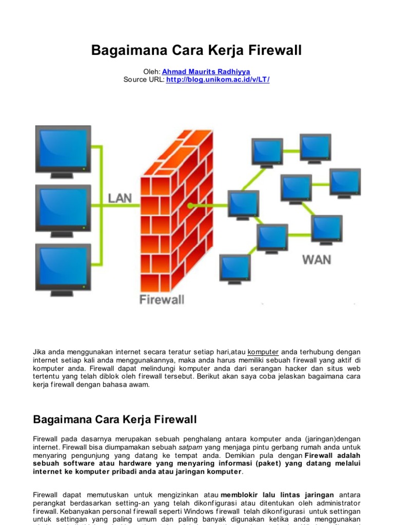 Bagaimana Cara Kerja Firewall | PDF