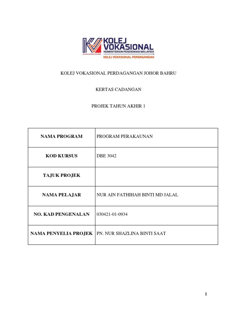 Proposal Pta 1.2 | PDF
