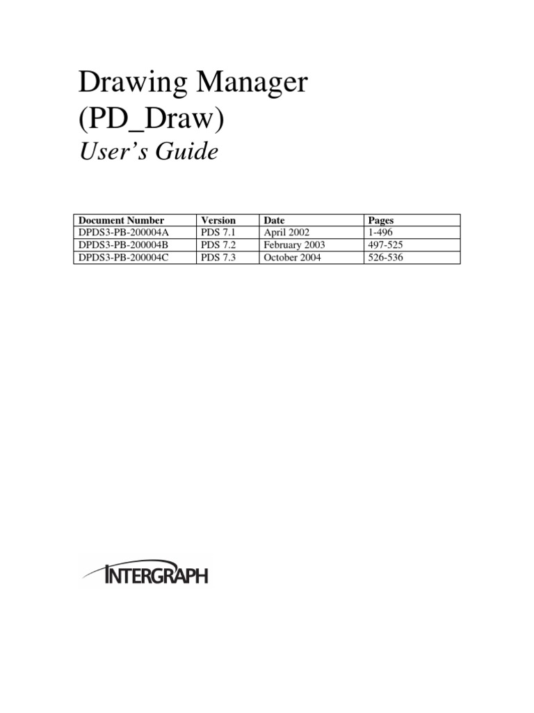 PDS Drawing Manager | PDF | 3 D Modeling | Design