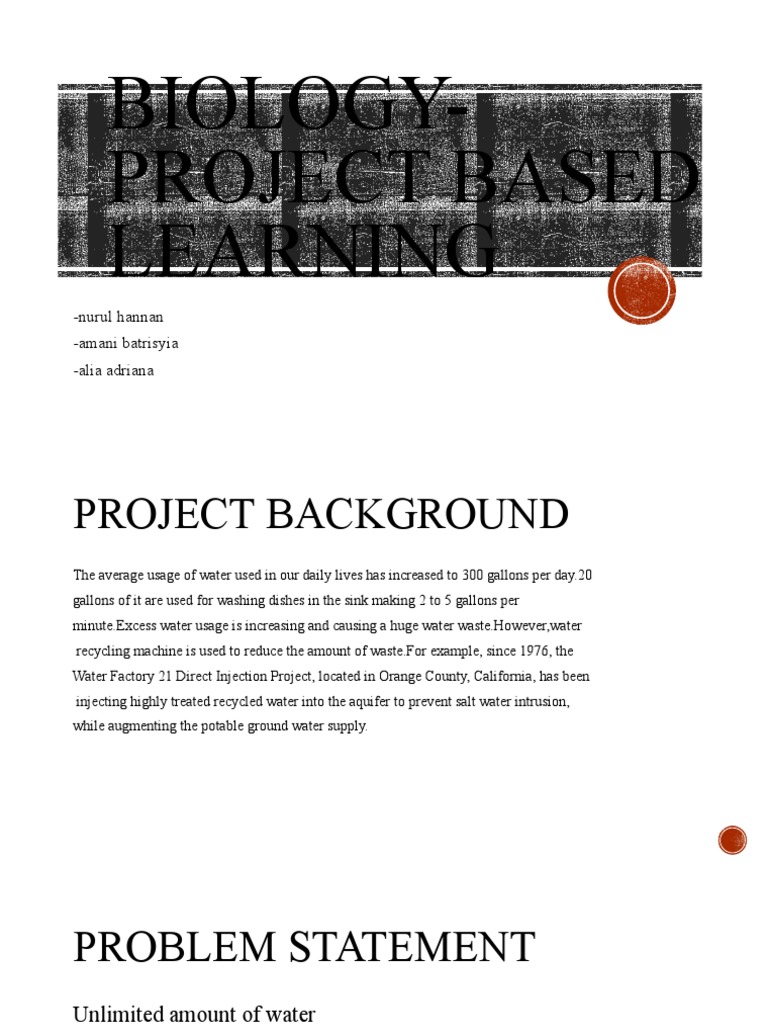 BIOLOGY - Project Based Learning | PDF