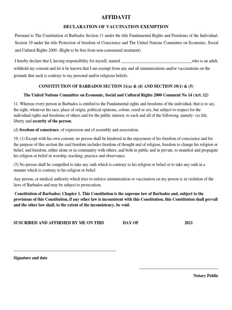 Vaccine Exemption | PDF | Ethical Principles | Rights