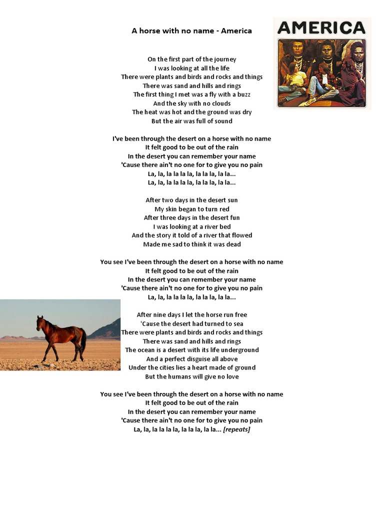 Horse With No Name | PDF
