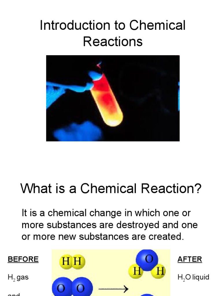 Introduction To Chemical Reactions 2011-2012 | PDF | Chemical Reactions ...