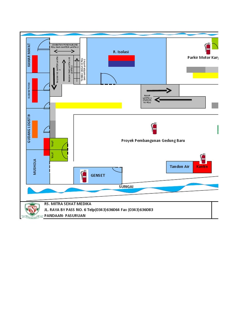 MFK 6.f - Denah Fasilitas Sistem Kebakaran APAR | PDF