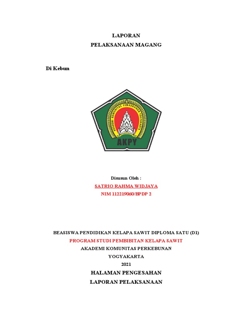 Contoh - Lap Magang | PDF