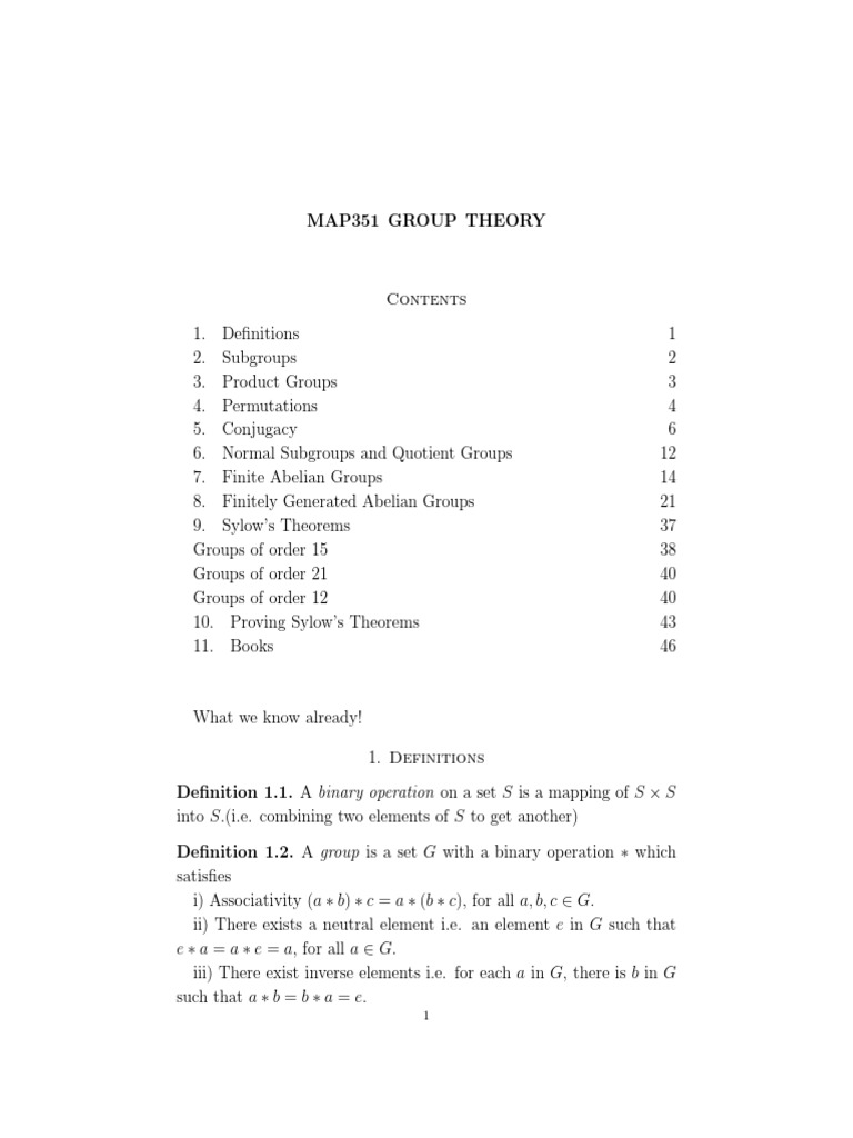 Garkusha - Group Theory | PDF | Group (Mathematics) | Abstract Algebra Garkusha - Group Theory | PDF | Group (Mathematics) | Abstract Algebra
