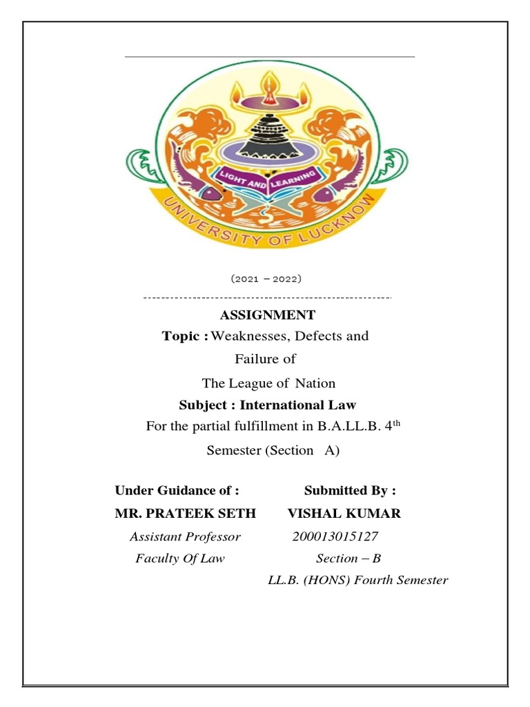 League of Nations Failures | PDF | Central Powers | Government