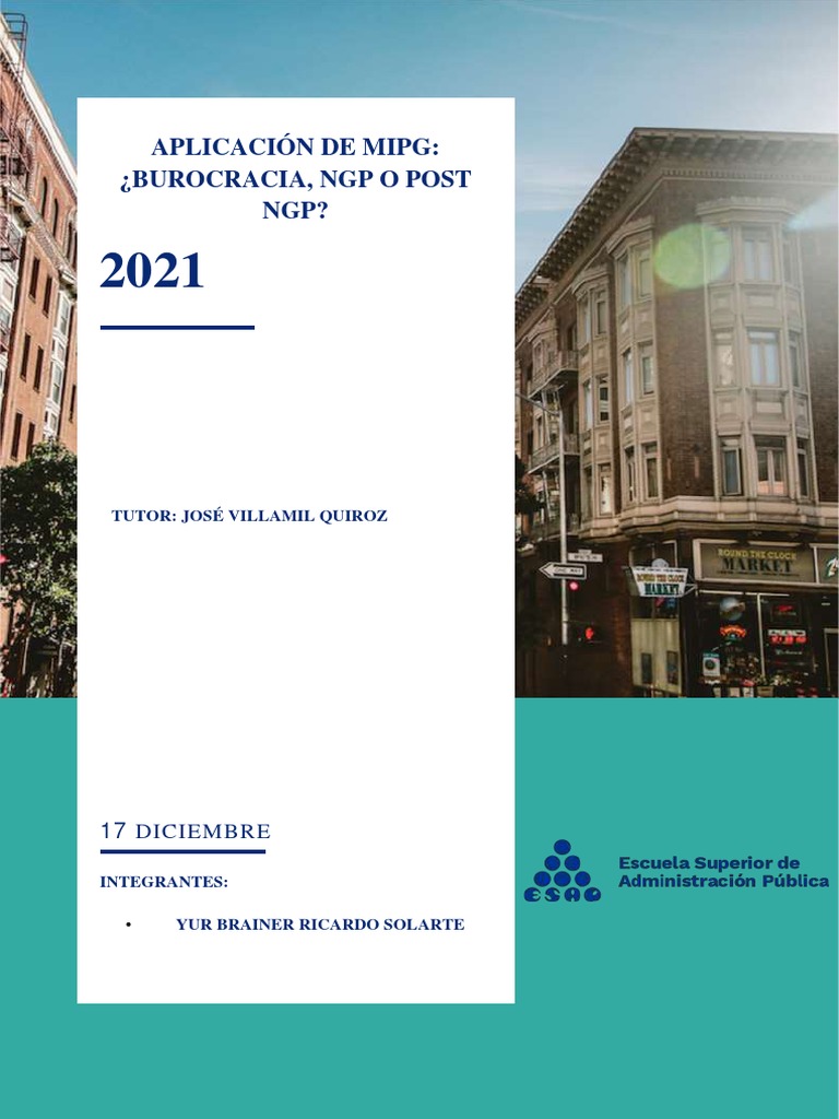 MIPG: Burocracia, NGP y Post NGP | PDF | Administración Pública ...