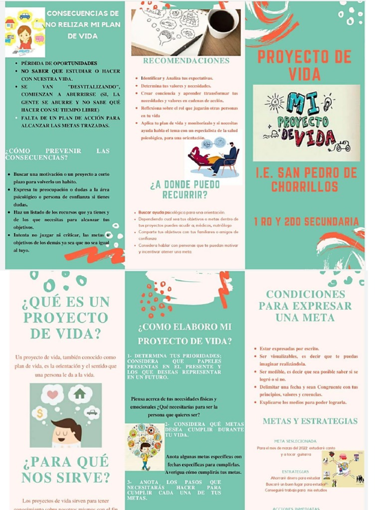 Triptico de Proyecto de Vida | PDF
