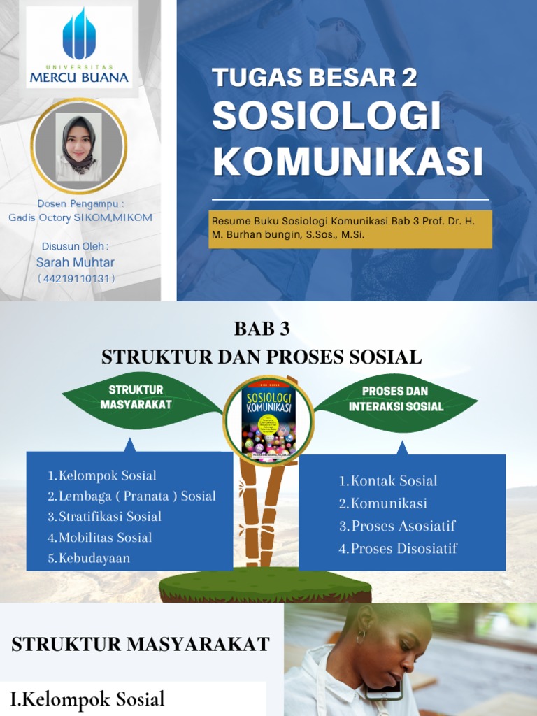 Resume Buku Sosiologi Komunikasi Bab 3 Prof. Dr. H. M. Burhan Bungin, S.Sos., M.Si. | PDF