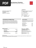 Business Bank Statement Wells Fargo | PDF | Overdraft | Transaction Account
