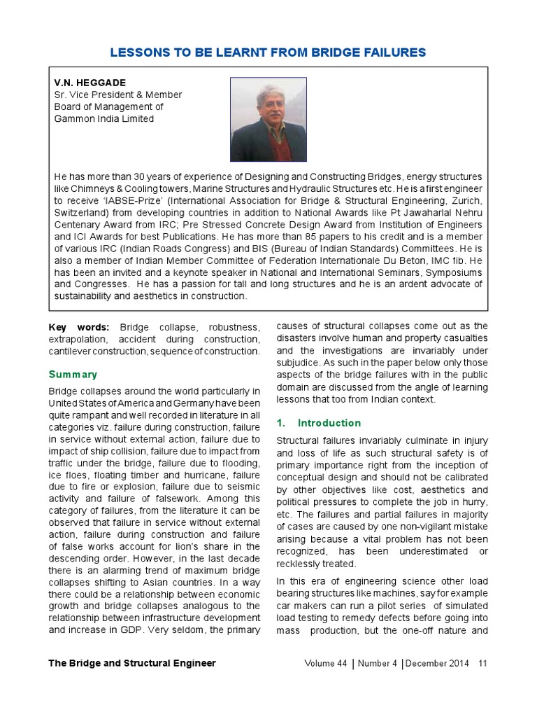 Lessons from Bridge Failures | PDF | Flood | Bridge