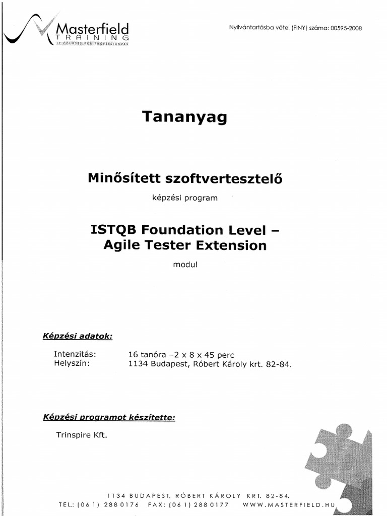 ISTQB Agile Tester Extension - Learning Material | PDF