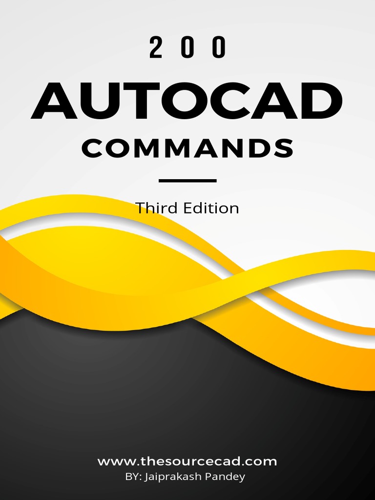 200 Autocad Commands 3rd Edition Pdf Keyboard Shortcut Computer 5851