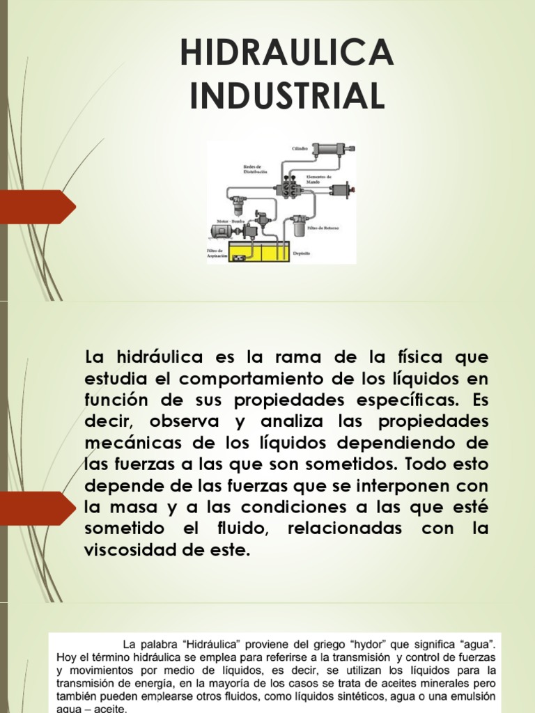 Hidraulica Industrial | PDF | Fuerza | Petróleo