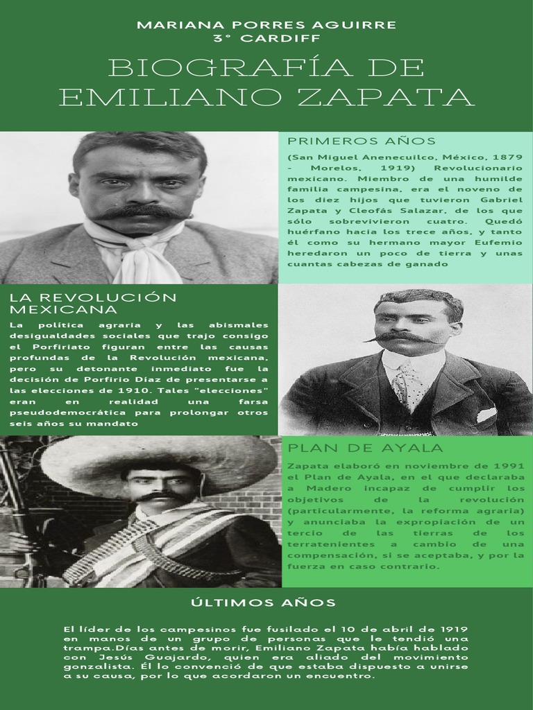 Emiliano Zapata revolucionario mexicano | PDF | México