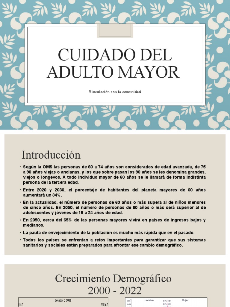 Cuidado Del Adulto Mayor | PDF