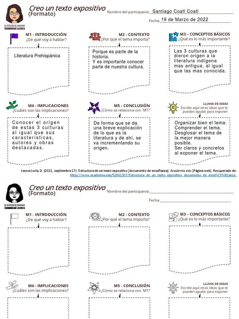 Estructura de Un Texto Expositivo | PDF